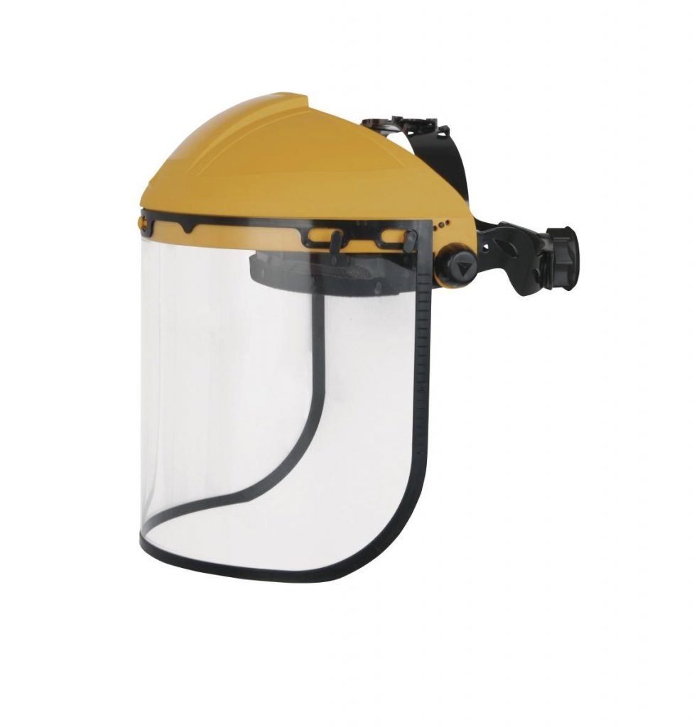 DELTA PLUS VISOR HOLDER WITH CLEAR POLYCARBONATE VISOR – HB SAFETY ...